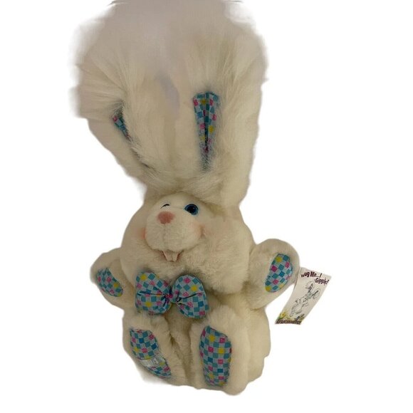 Dan Dee | Toys | Vintage Dan Dee Intl Plush Giggle Bunny Giggling White ...